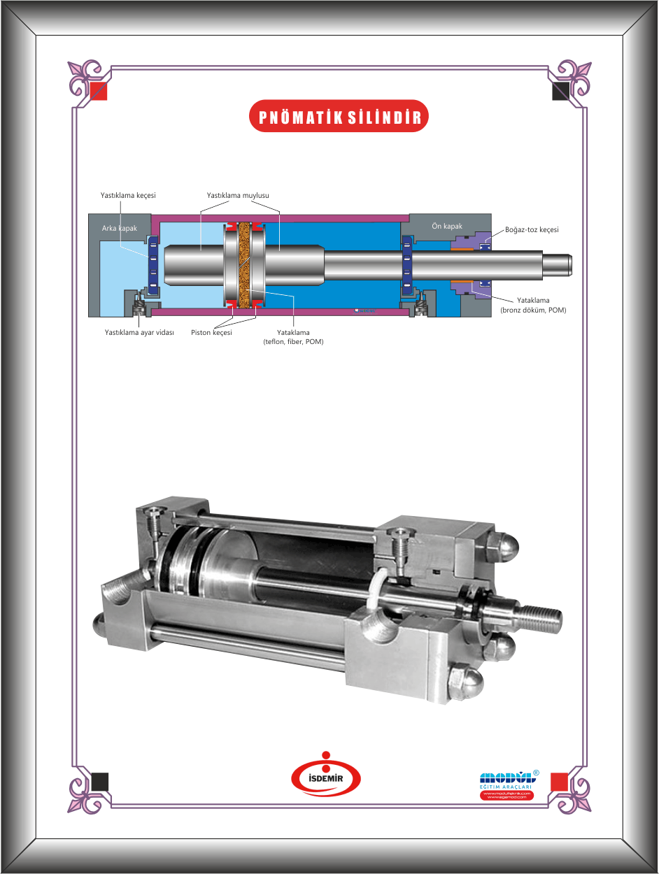 PNÖMATİK ÇİFT ETKİLİ SİLİNDİR | Modül Teknik Kurumsal