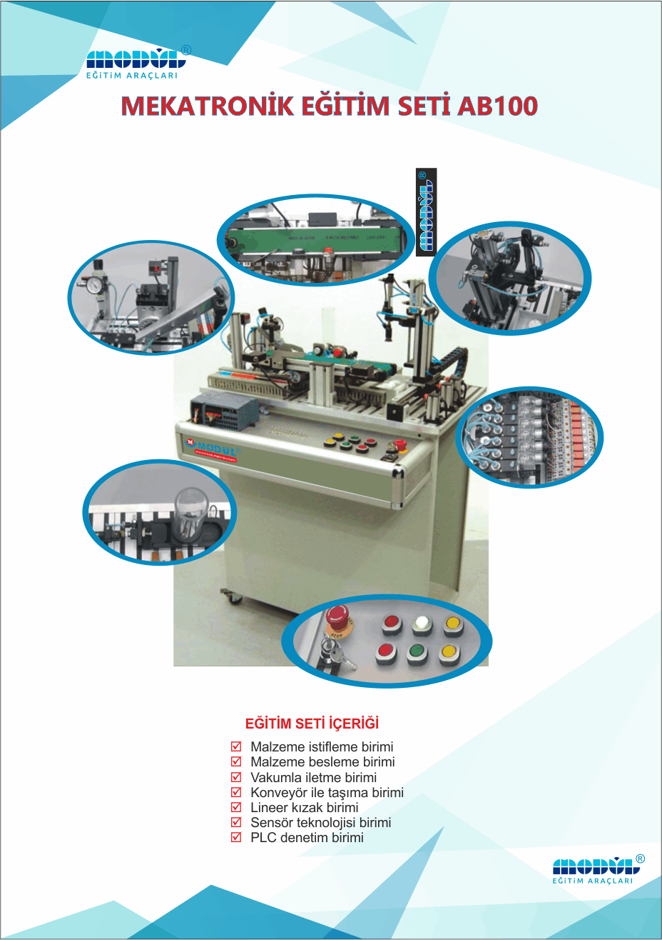 AB100 MEKATRONİK EĞİTİM SETİ | Modül Teknik Kurumsal